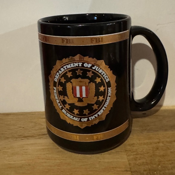 Kitchen | Vintage Fbi Heraldry Porcelain Coffee Mug | Poshmark